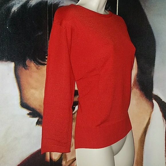 Tatyana | Sweaters | Tatyana Vintage 95s Rockabilly 34 Sleeve Fitted ...